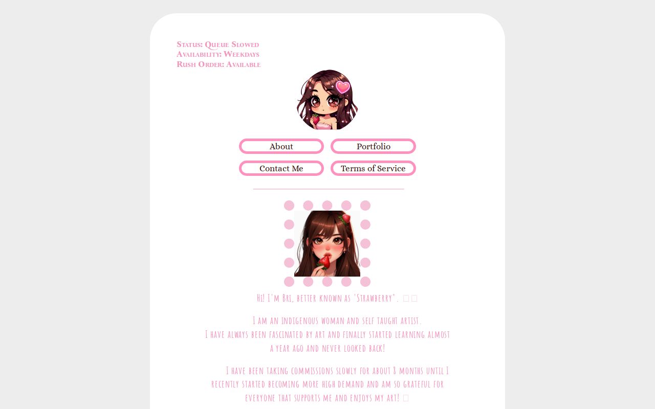 StrawberryGamerArt Carrd